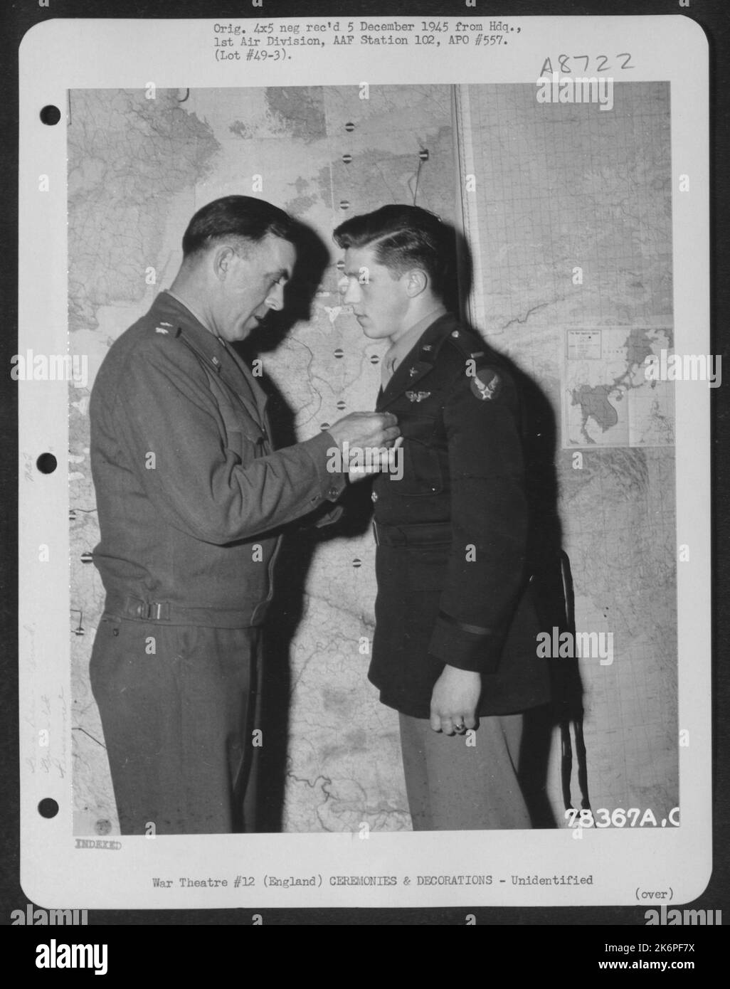 Major General Howard M. Turner Presents An Award To A Member Attached ...