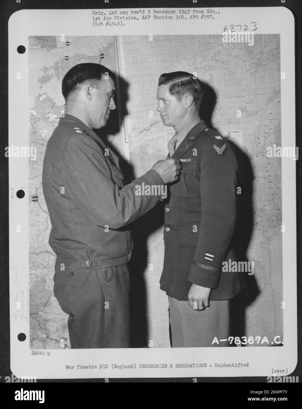Major General Howard M. Turner Presents An Award To A Member Attached ...