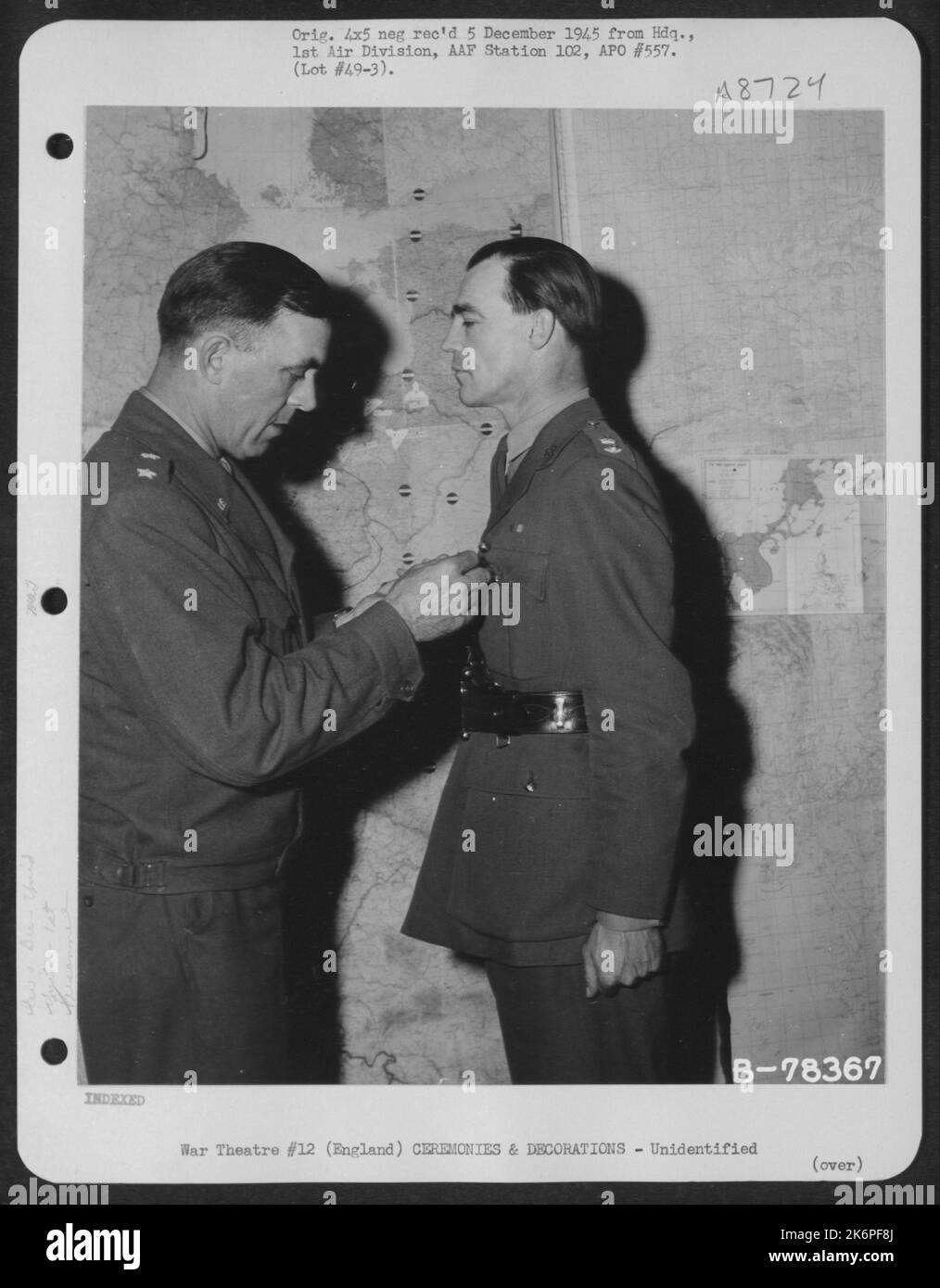 Major General Howard M. Turner Presents An Award To A Member Attached ...