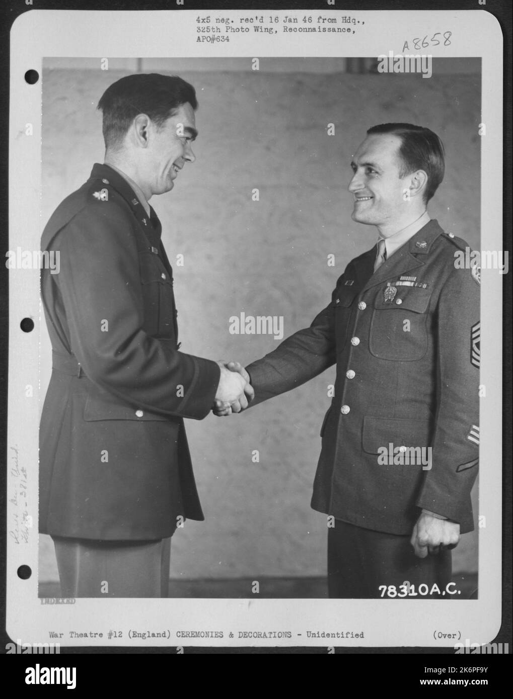 A Member Of The 381St Bomb Group Is Congratulated After Receiving An ...