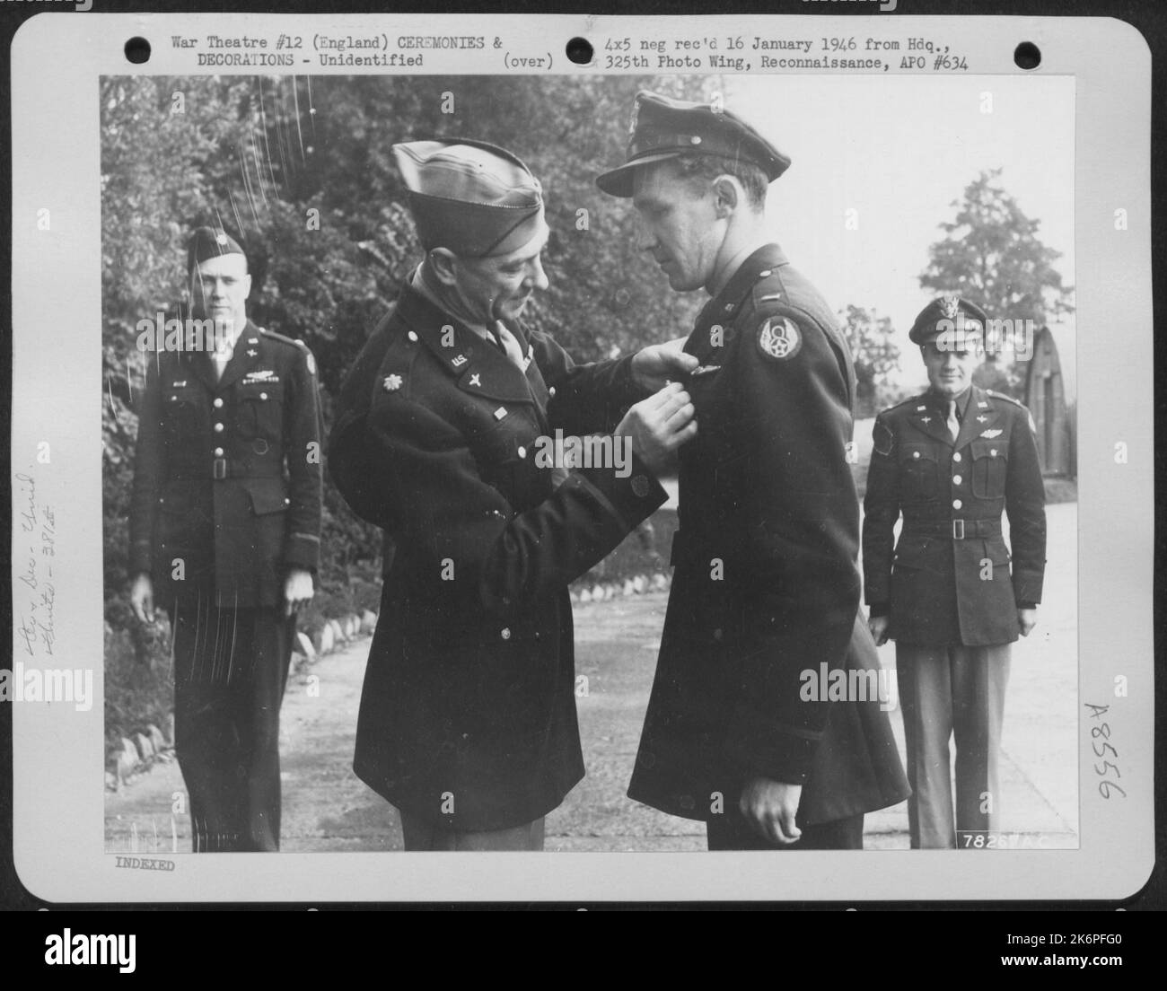 A Member Of The 381St Bomb Group Is Presented An Award During A ...