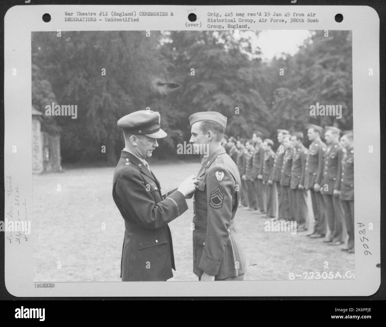 Brig. General Samuel E. Anderson Presents An Award To A Member Of The ...