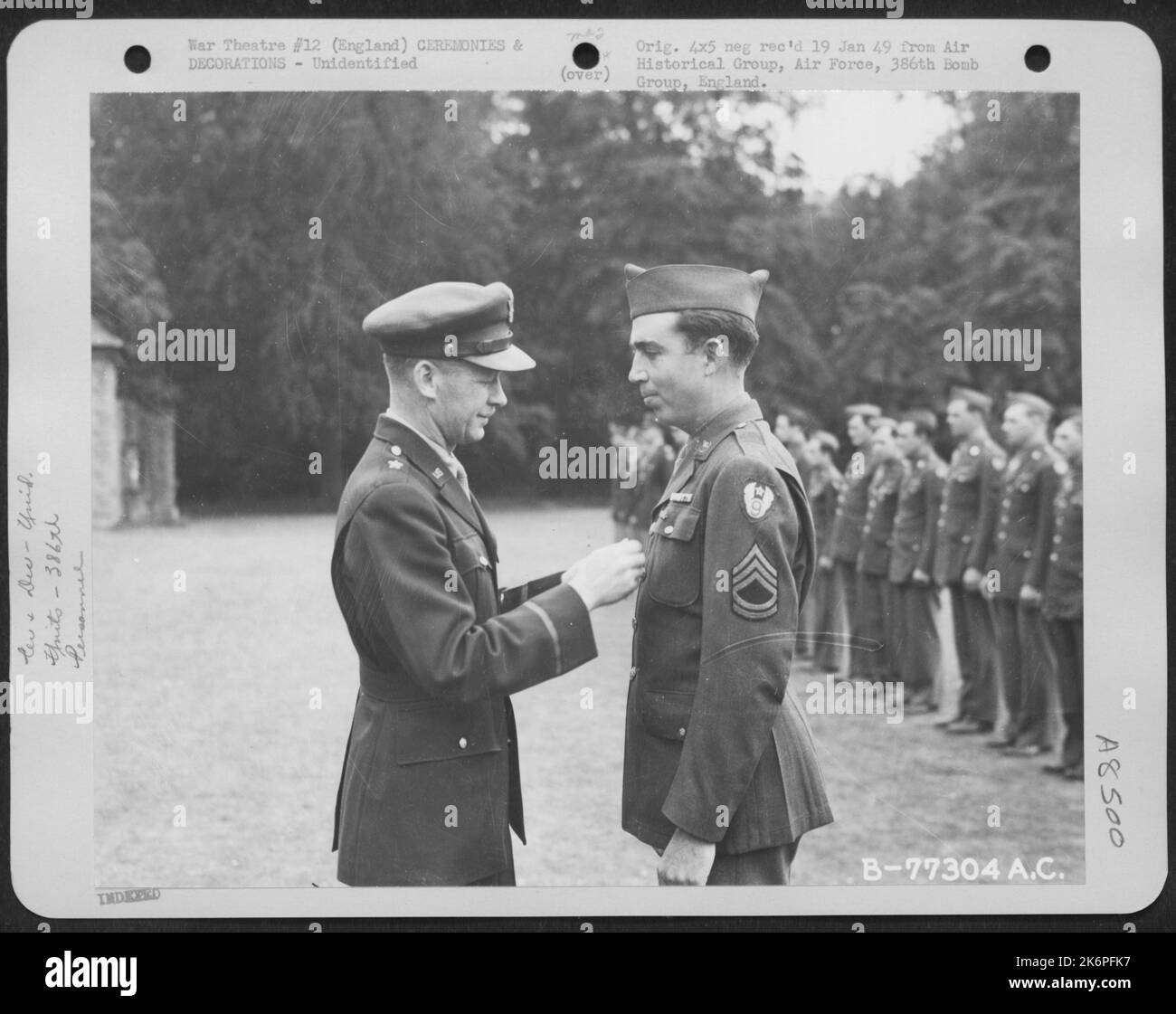 Brig. General Samuel E. Anderson Presents An Award To A Member Of The ...