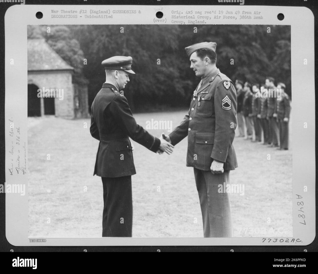 Brig. General Samuel E. Anderson Presents An Award To A Member Of The ...