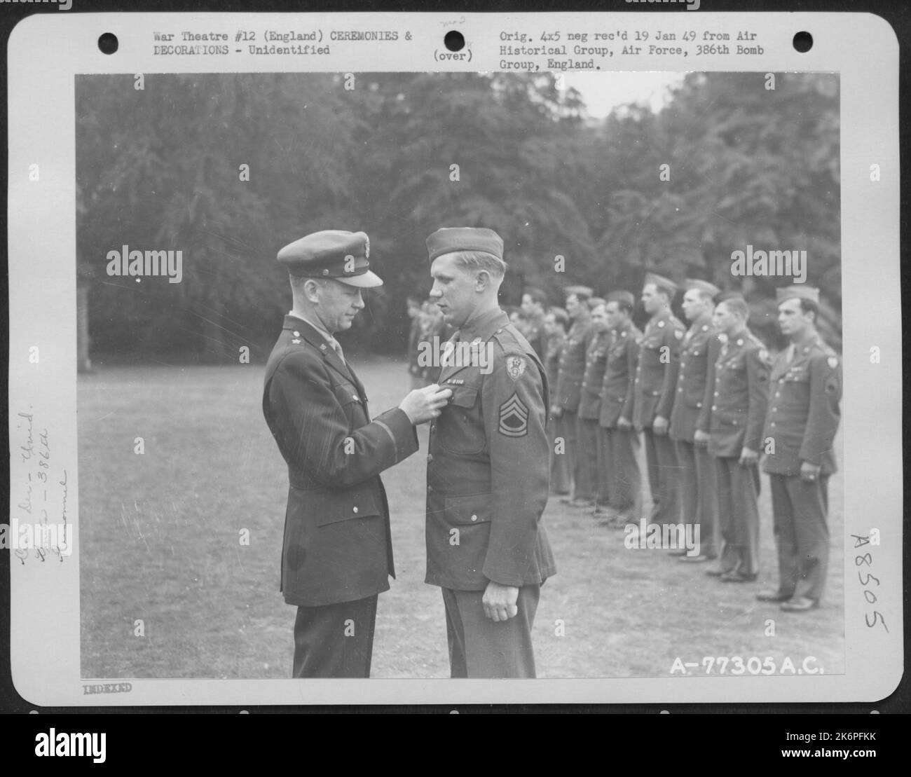 Brig. General Samuel E. Anderson Presents An Award To A Member Of The ...