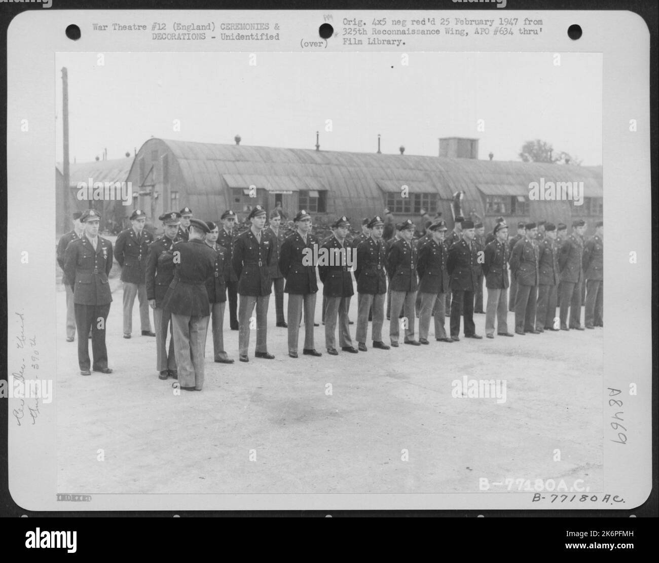 A Member Of The 390Th Bomb Group Receives An Award During A Ceremony At ...