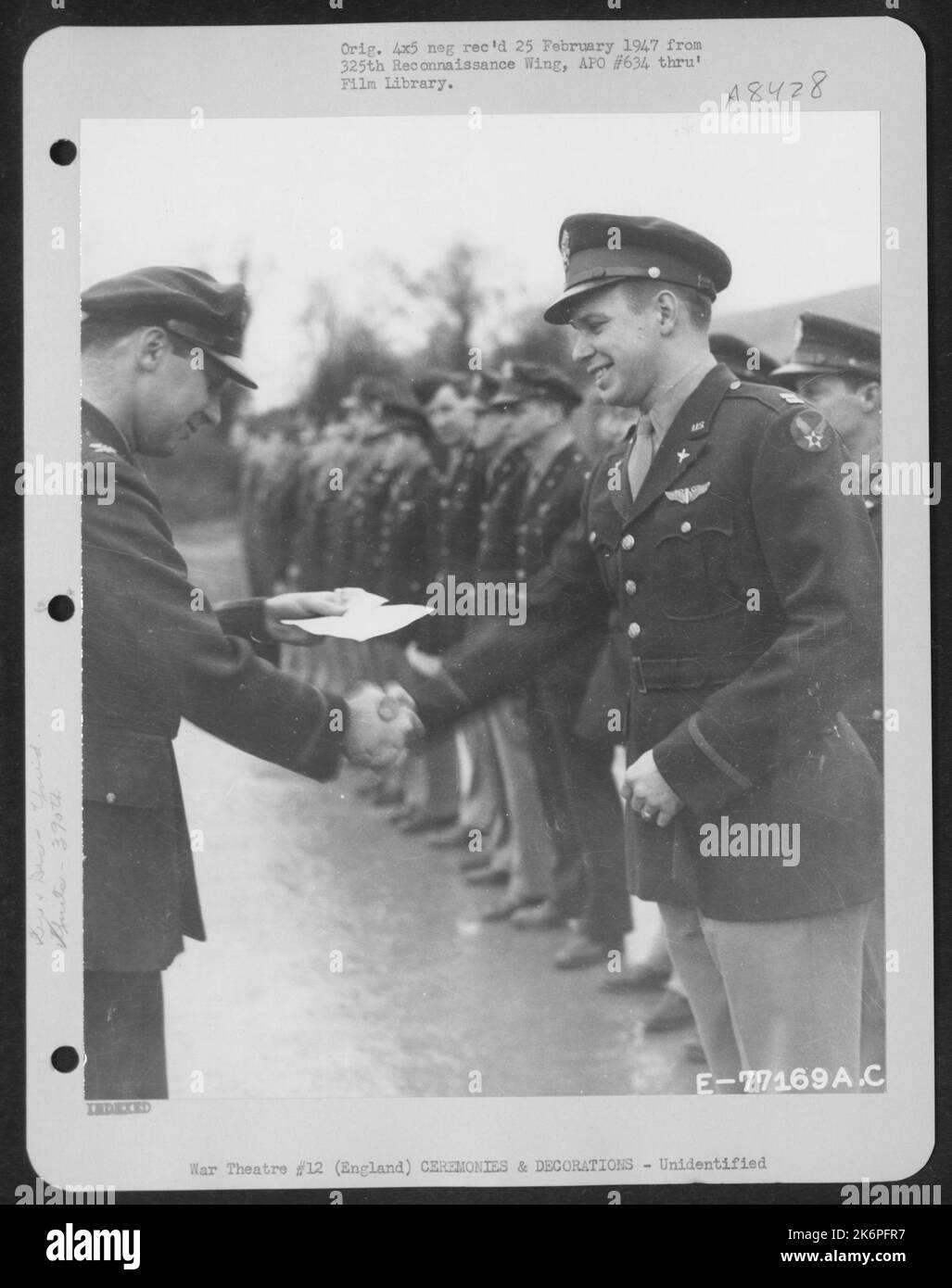 A Member Of The 390Th Bomb Group Is Congratulated After Receiving An ...