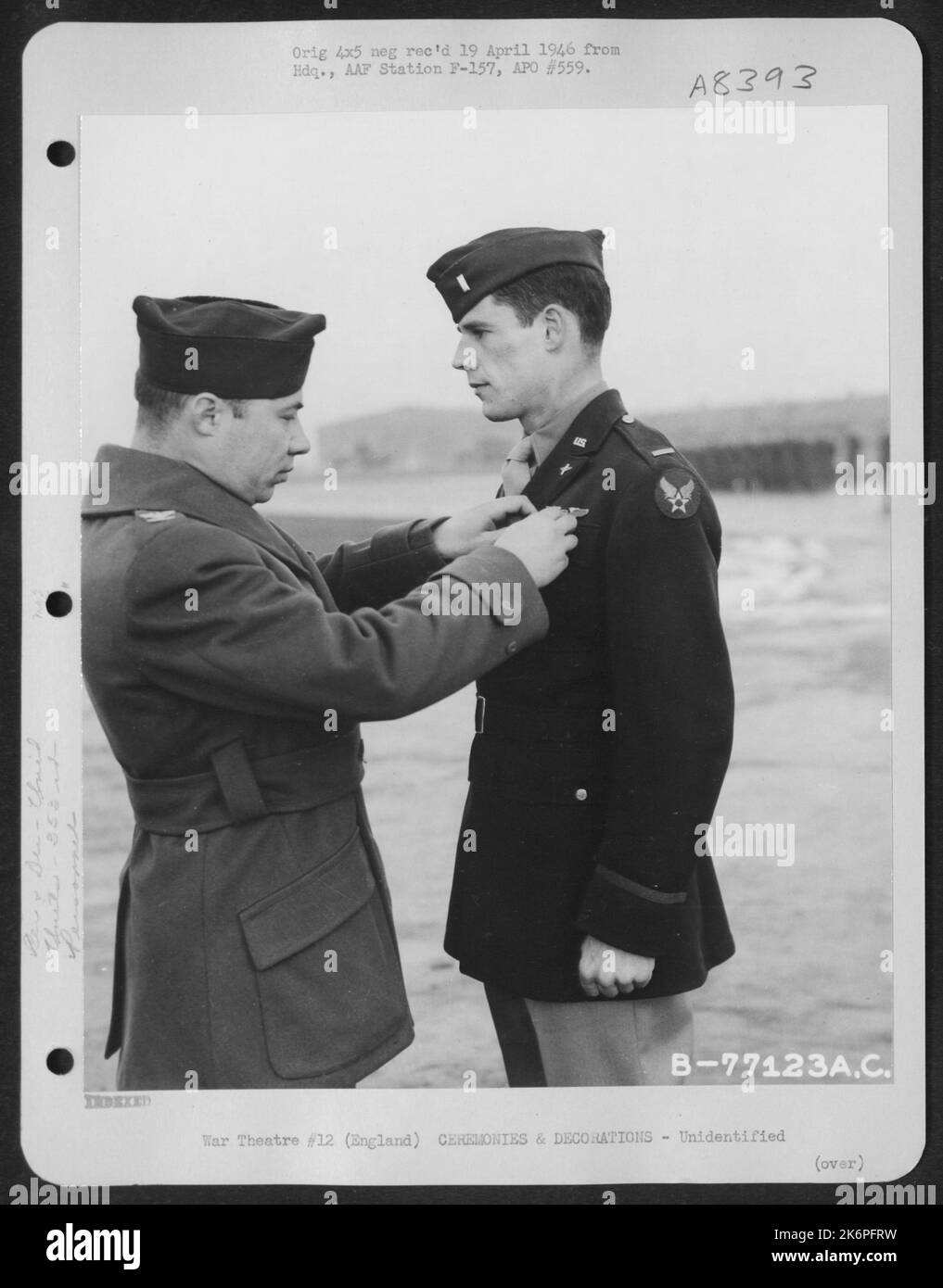 Colonel Ben Rimerman Presents An Award To A Member Of The 353Rd Fighter ...