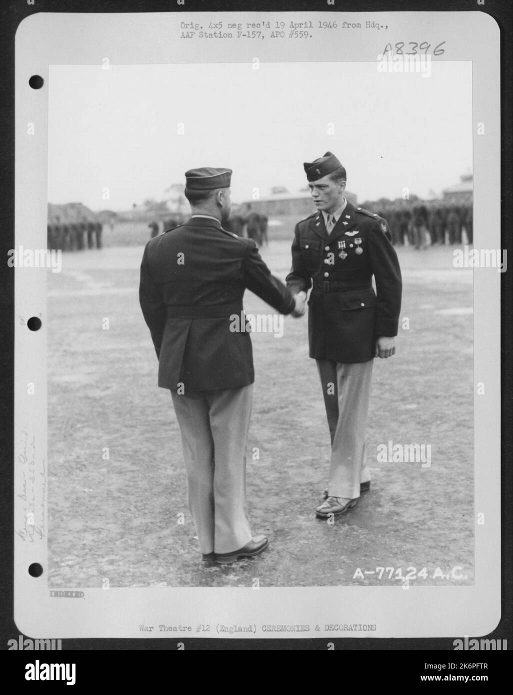 Brig. Gen. Murray C. Woodbury Congratulates A Member Of The 353Rd ...