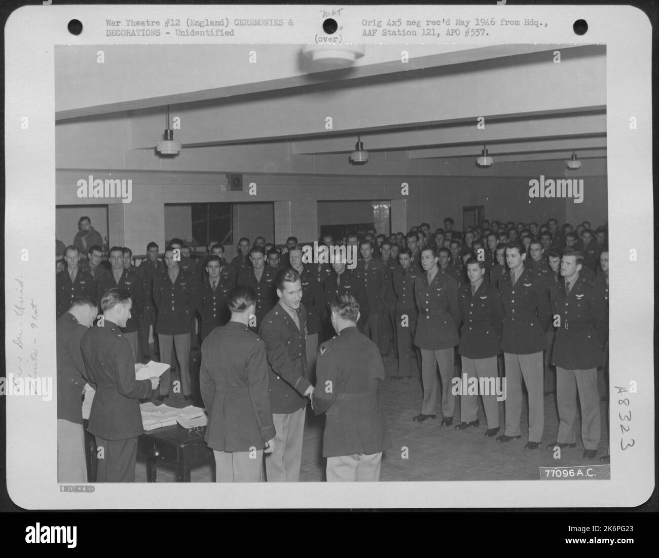 An Officer Of The 91St Bomb Group Receives Congratulations After Being ...