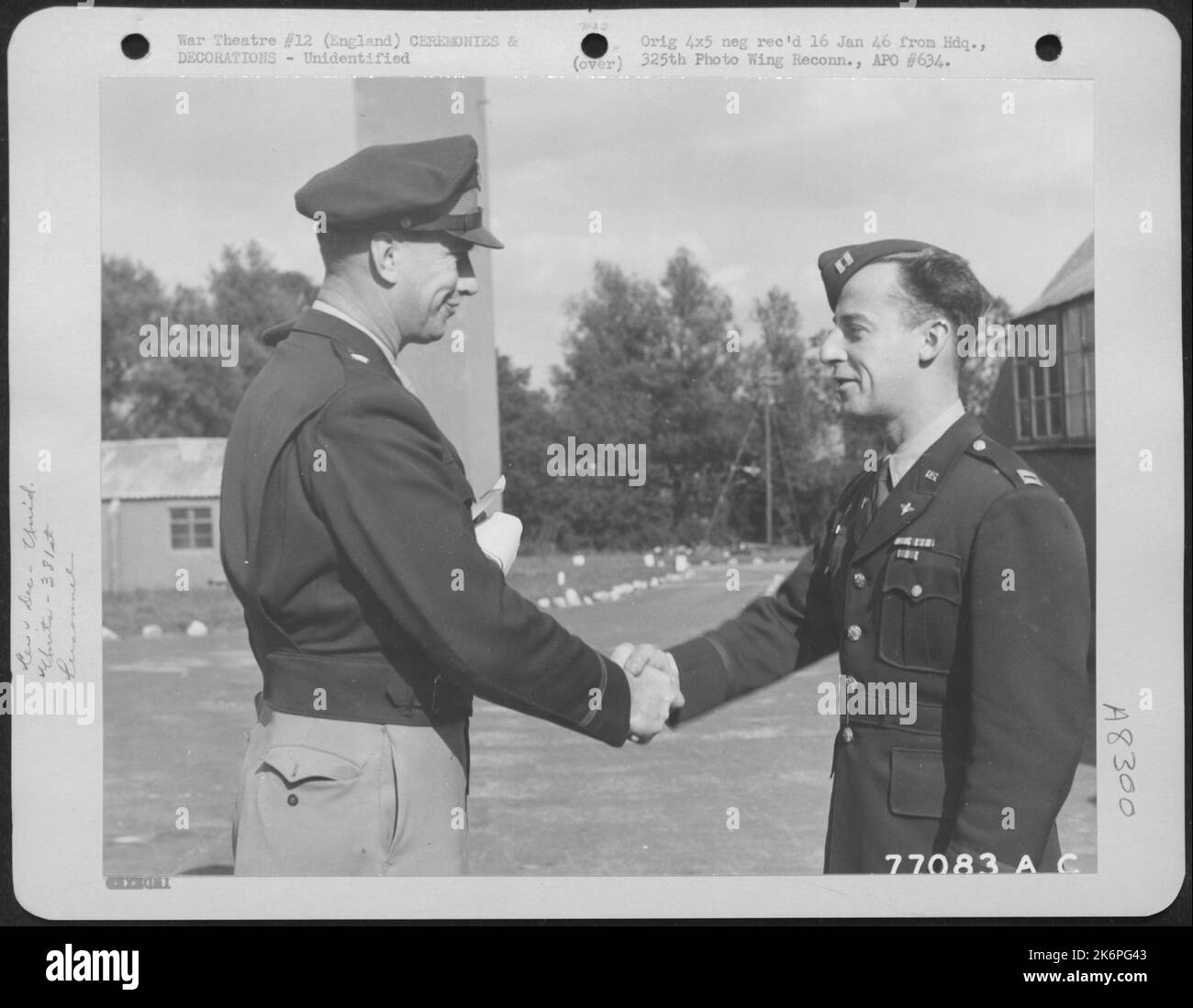Brig. General William M. Gross Congratulates A Member Of The 381St Bomb ...