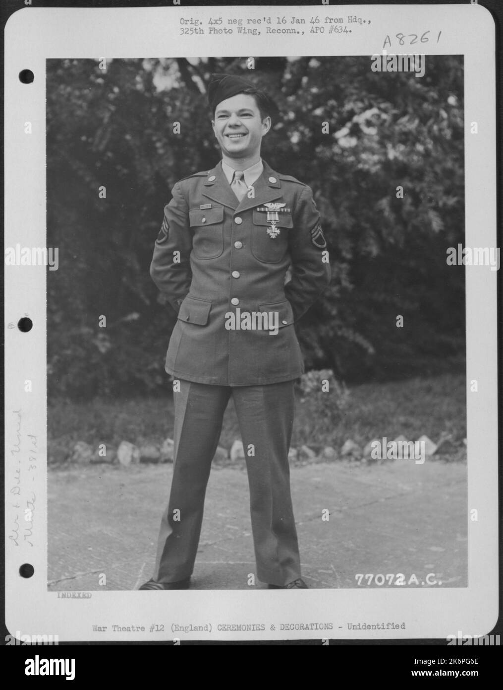 A Member Of The 381St Bomb Group Poses For The Photographer After He ...