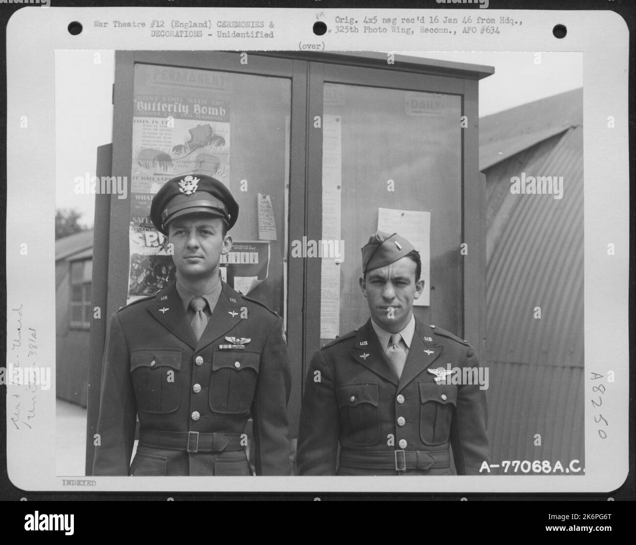 Men Of The 381St Bomb Group Who Were Presented With Awards Pose For The ...