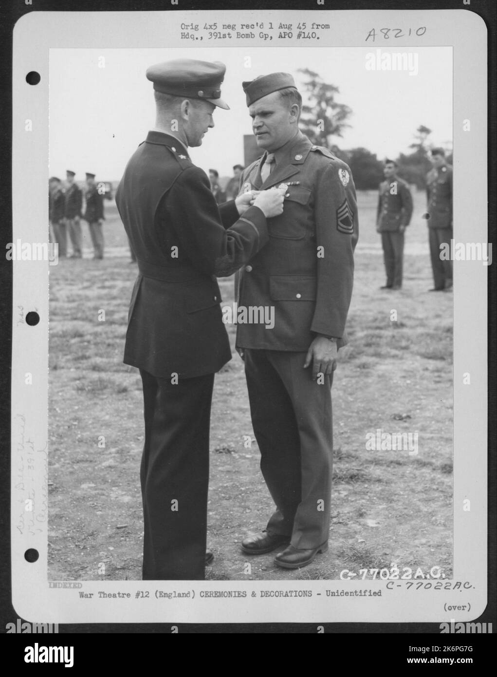 Brig. Gen. Samuel E. Anderson Congratulates A Member Of The 391St Bomb ...