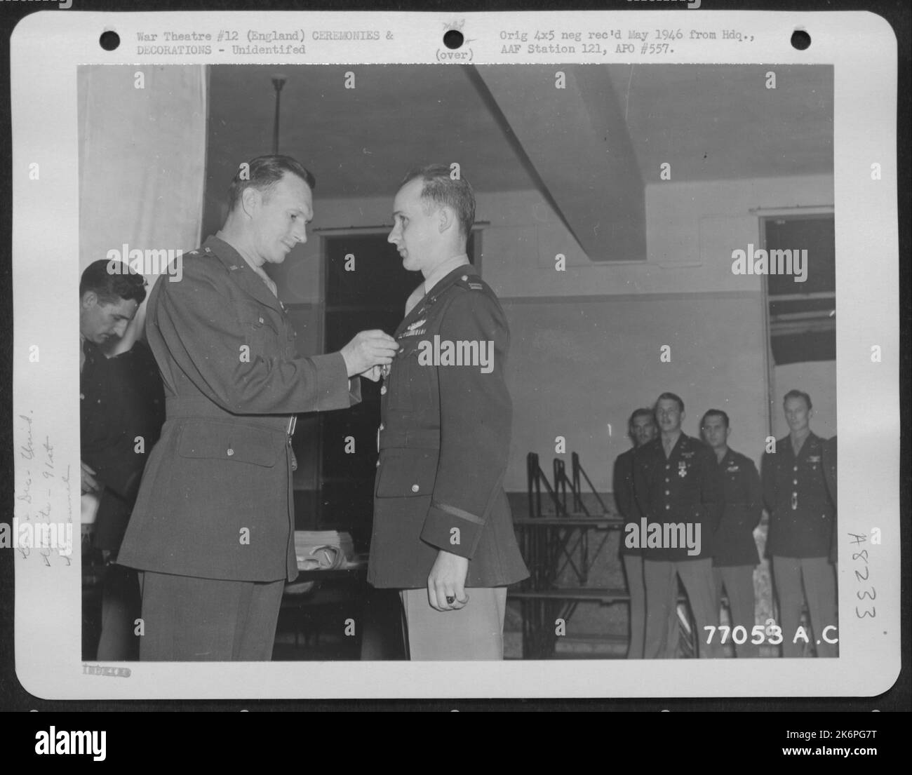 Brig. General Haywood S. Hansell Presents An Award To A Member Of The ...