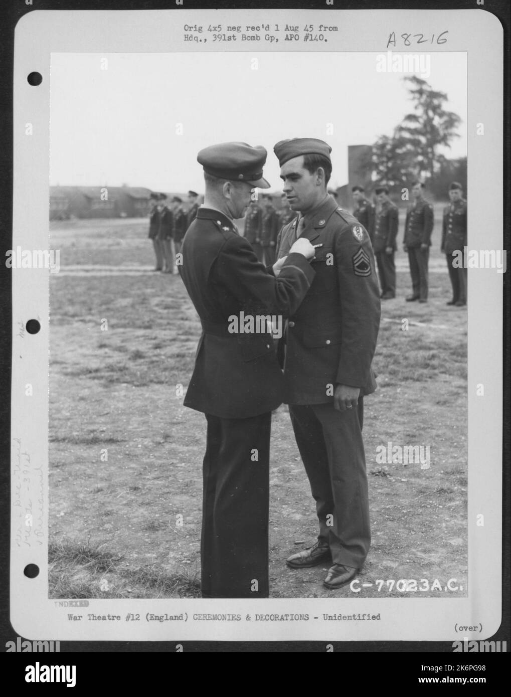 Brig. Gen. Samuel E. Anderson Congratulates A Member Of The 391St Bomb ...