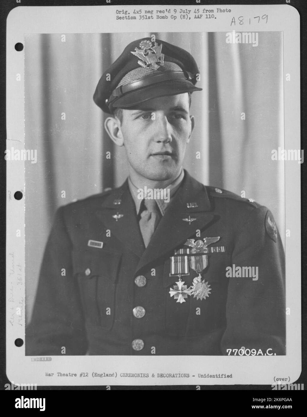 A Member Of The 351St Bomb Group Poses For The Photographer After ...