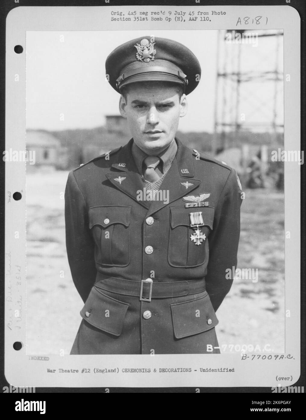 A Member Of The 351St Bomb Group Poses For The Photographer After ...