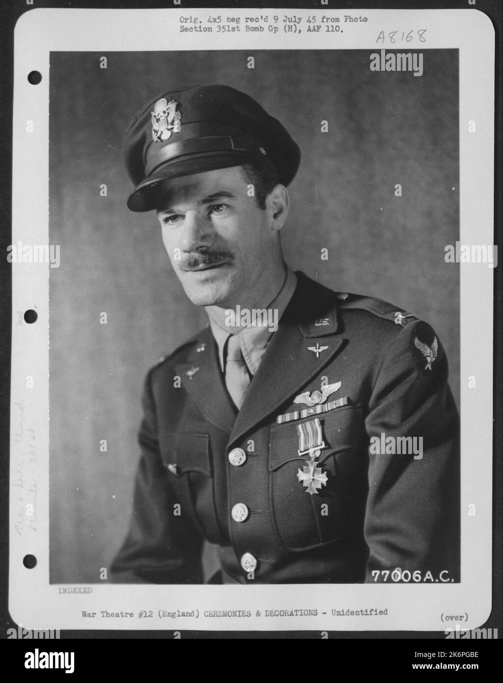 A Member Of The 351St Bomb Group Poses For The Photographer After ...