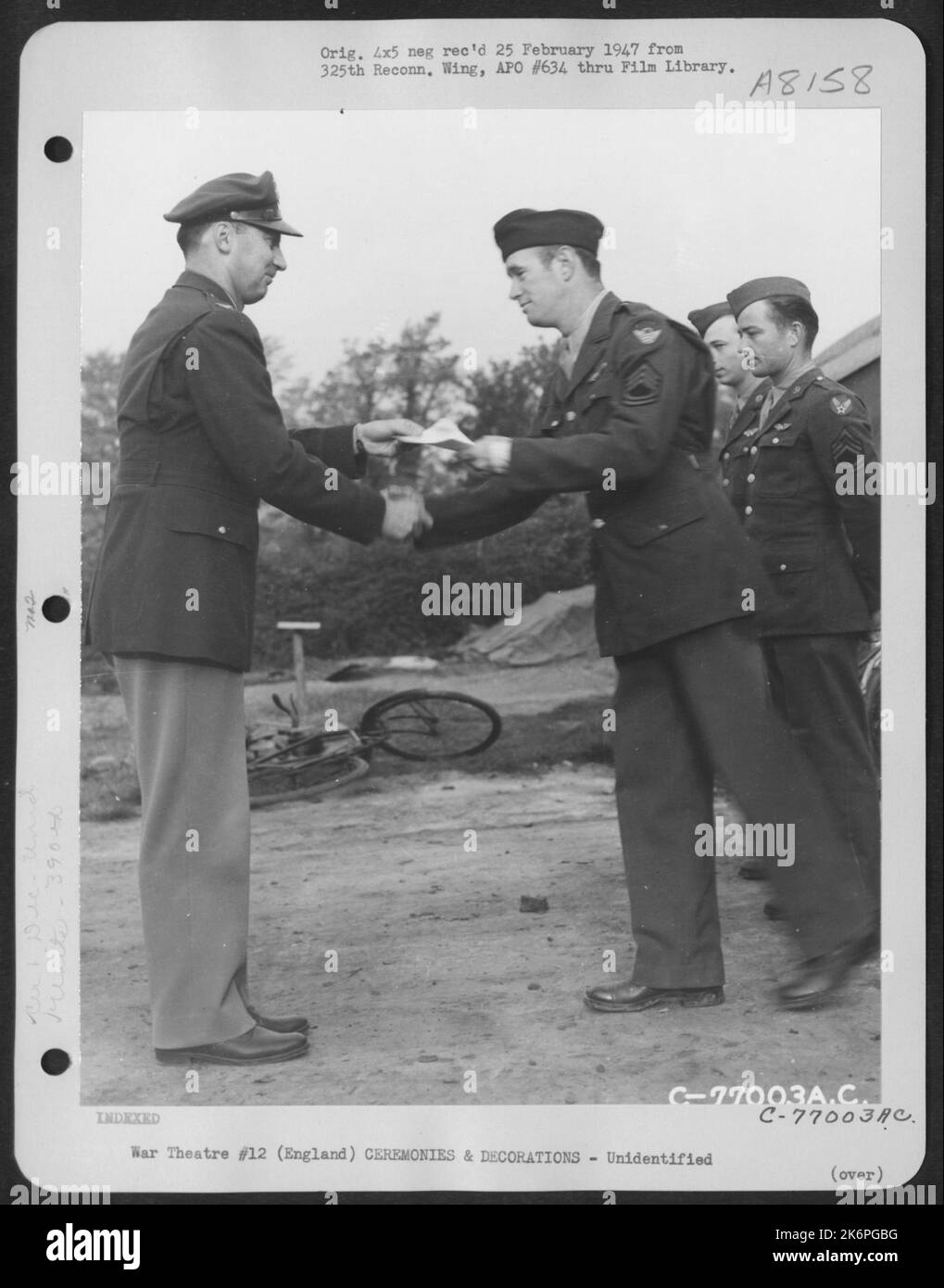 A Member Of The 390Th Bomb Group Is Congratulated After Receiving An ...