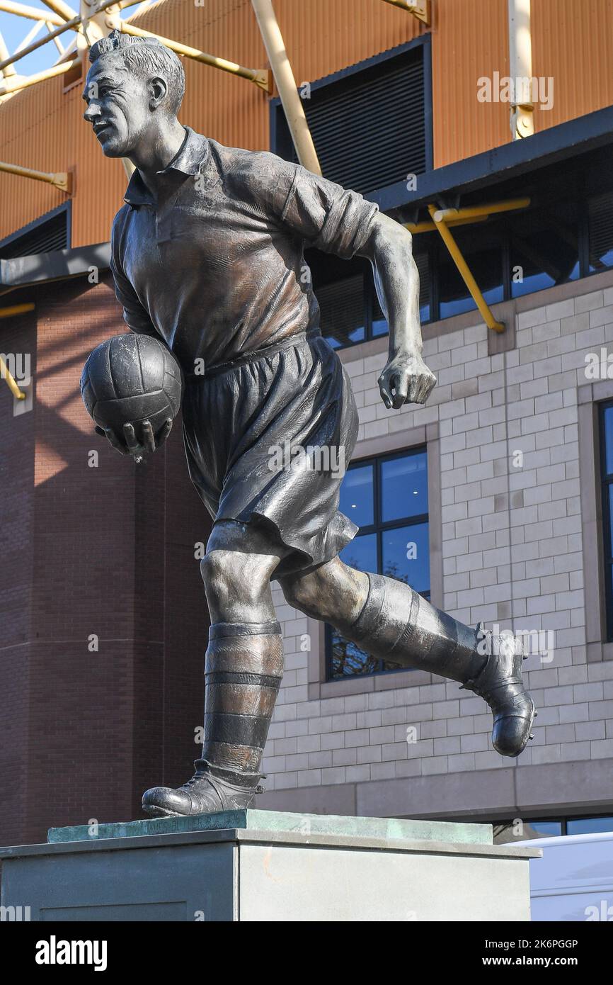 Billy Wright Statue General view of Molineux Stadium, Home of ...