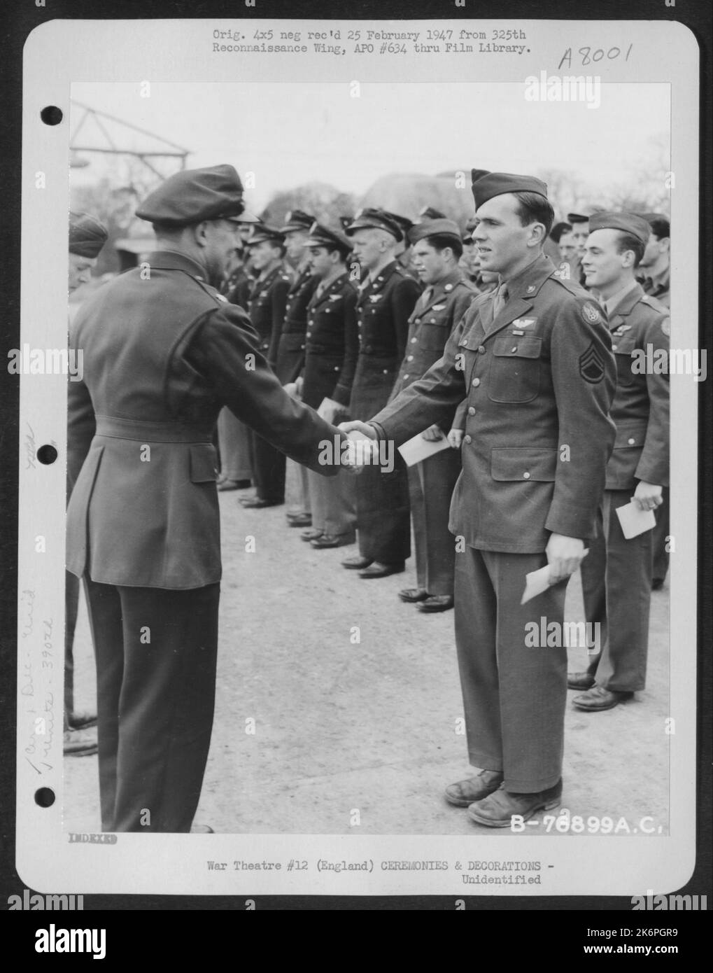A Member Of The 390Th Bomb Group Is Congratulated After Receiving An ...