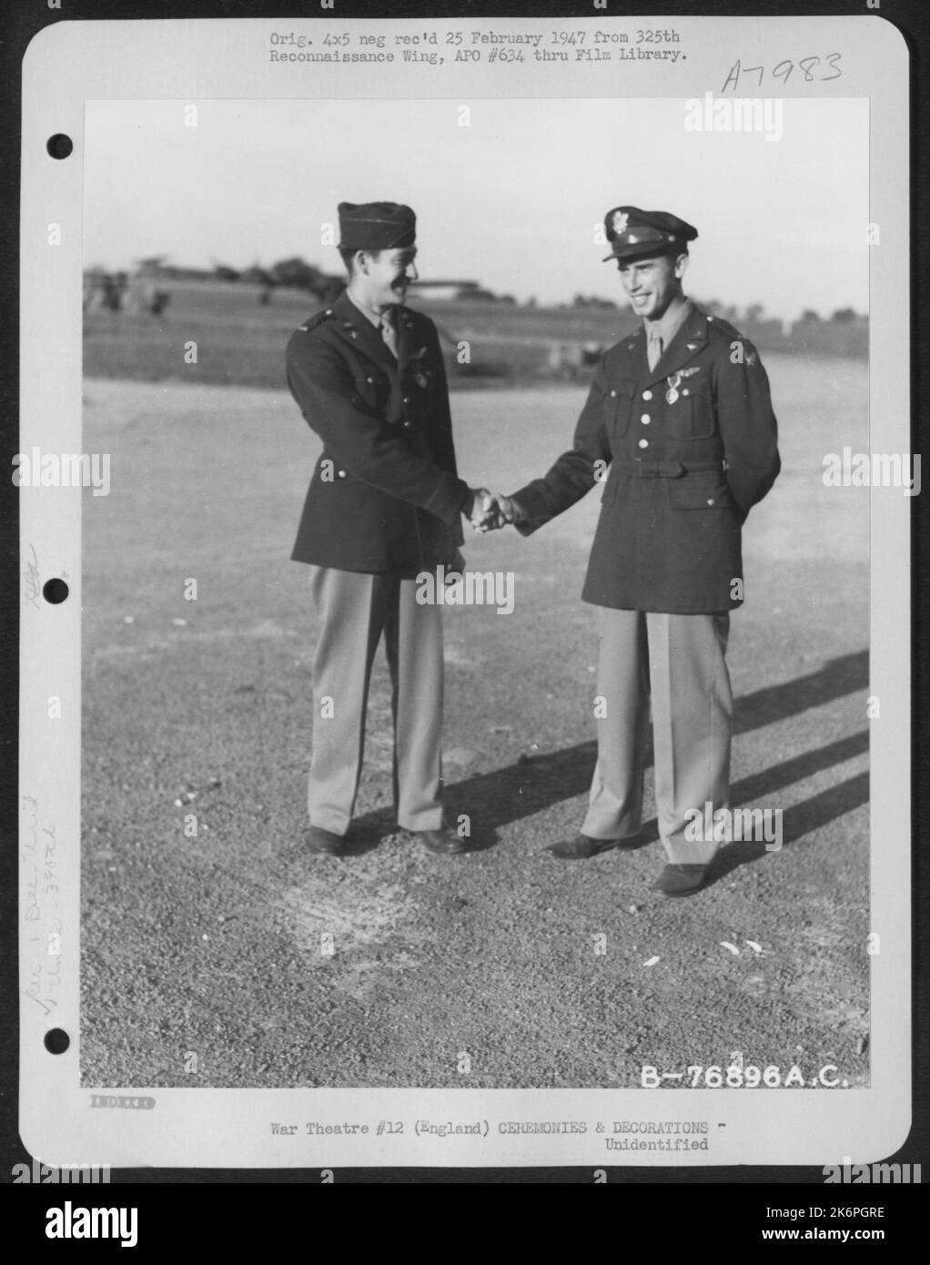 A Member Of The 390Th Bomb Group Is Congratulated As He Receives An ...