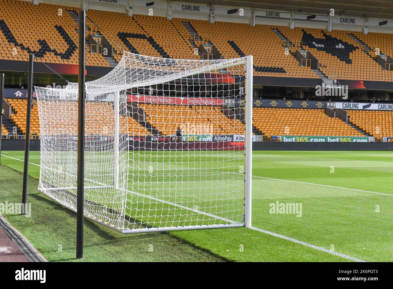 General view of Molineux Stadium, Home of Wolverhampton Wanderers F.C ...