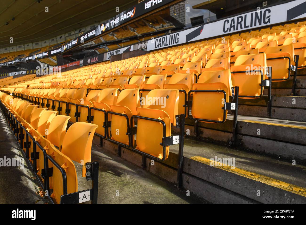 General view of Molineux Stadium, Home of Wolverhampton Wanderers F.C ...