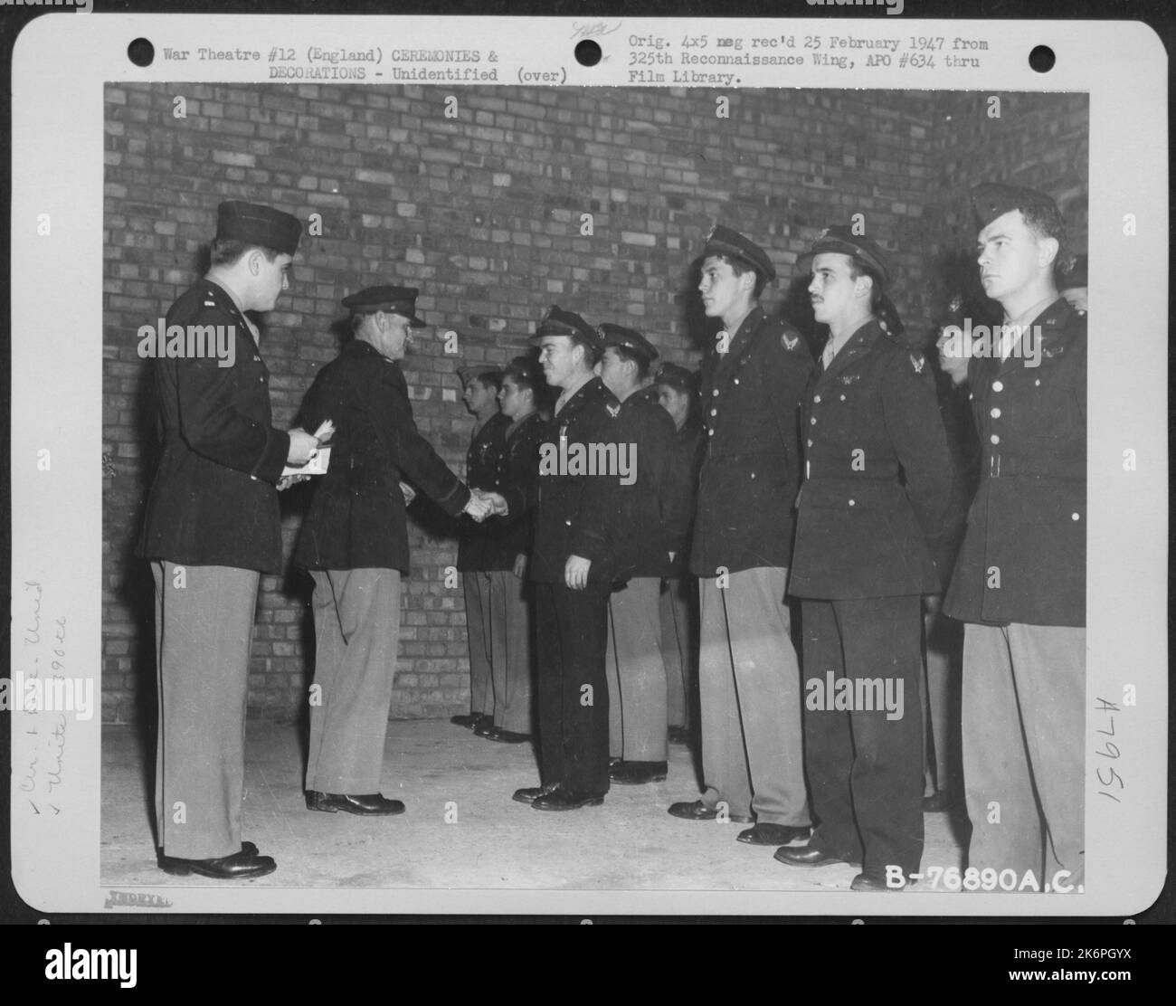 A Member Of The 390Th Bomb Group Is Congratulated After Receiving An ...