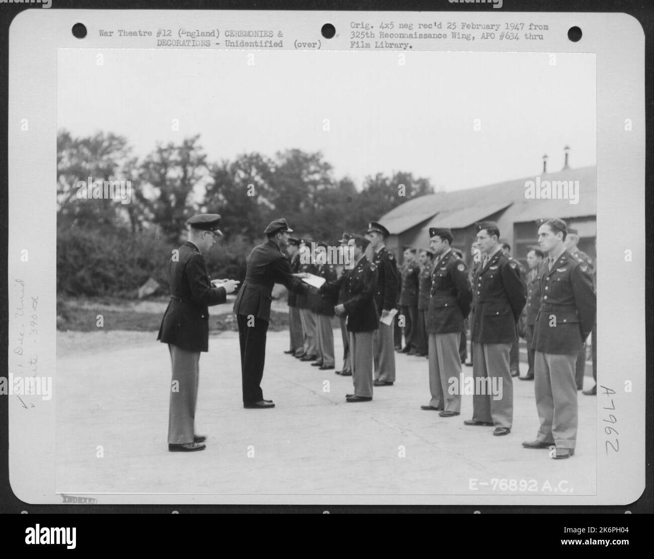 A Member Of The 390Th Bomb Group Is Congratulated After Receiving An ...