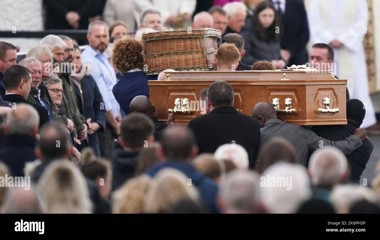 The coffins of Robert Garwe and his five-year-old daughter Shauna ...