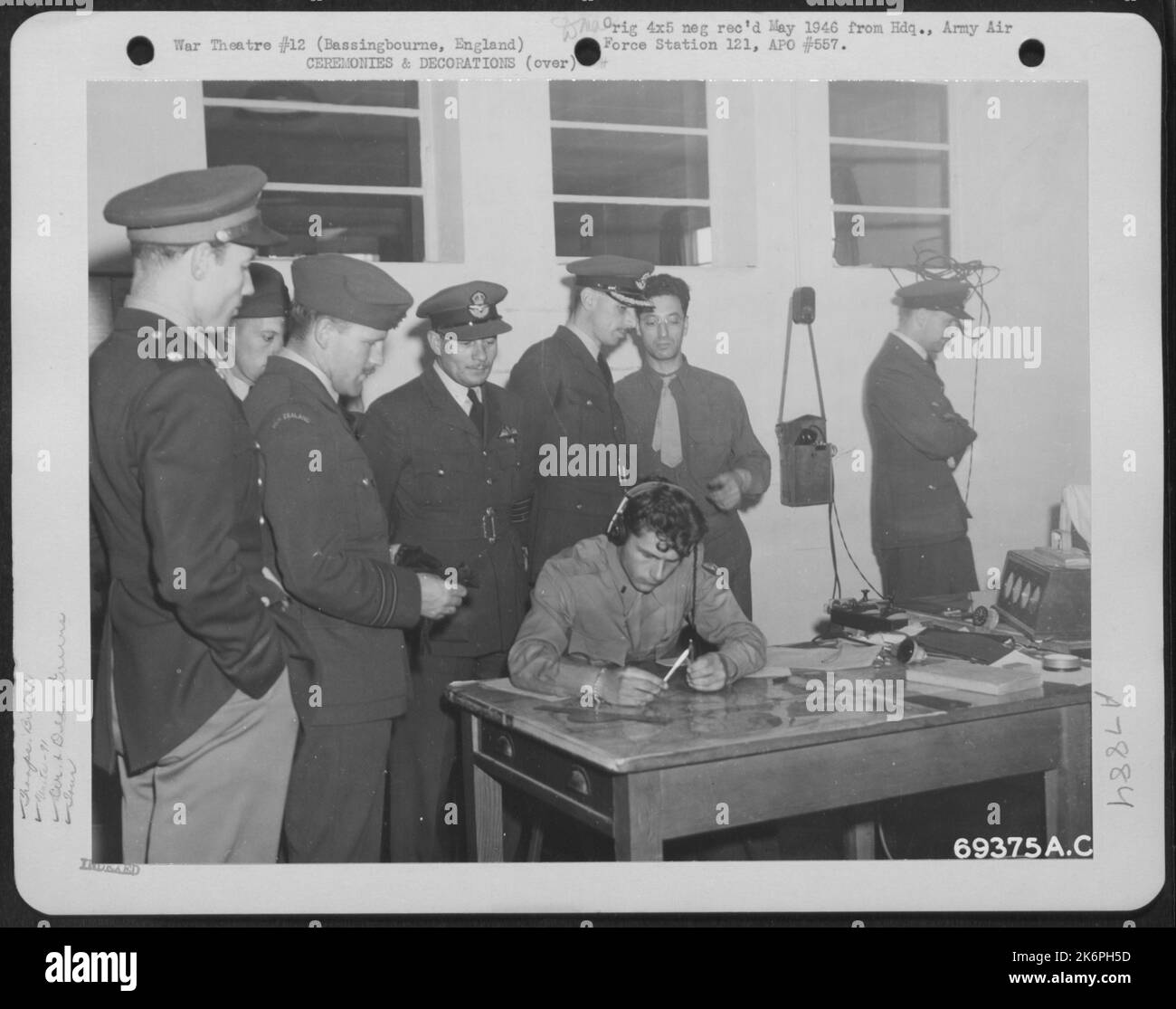 Raf Officers Are Conducted On A Tour Of The 91St Bomb Group Base At ...