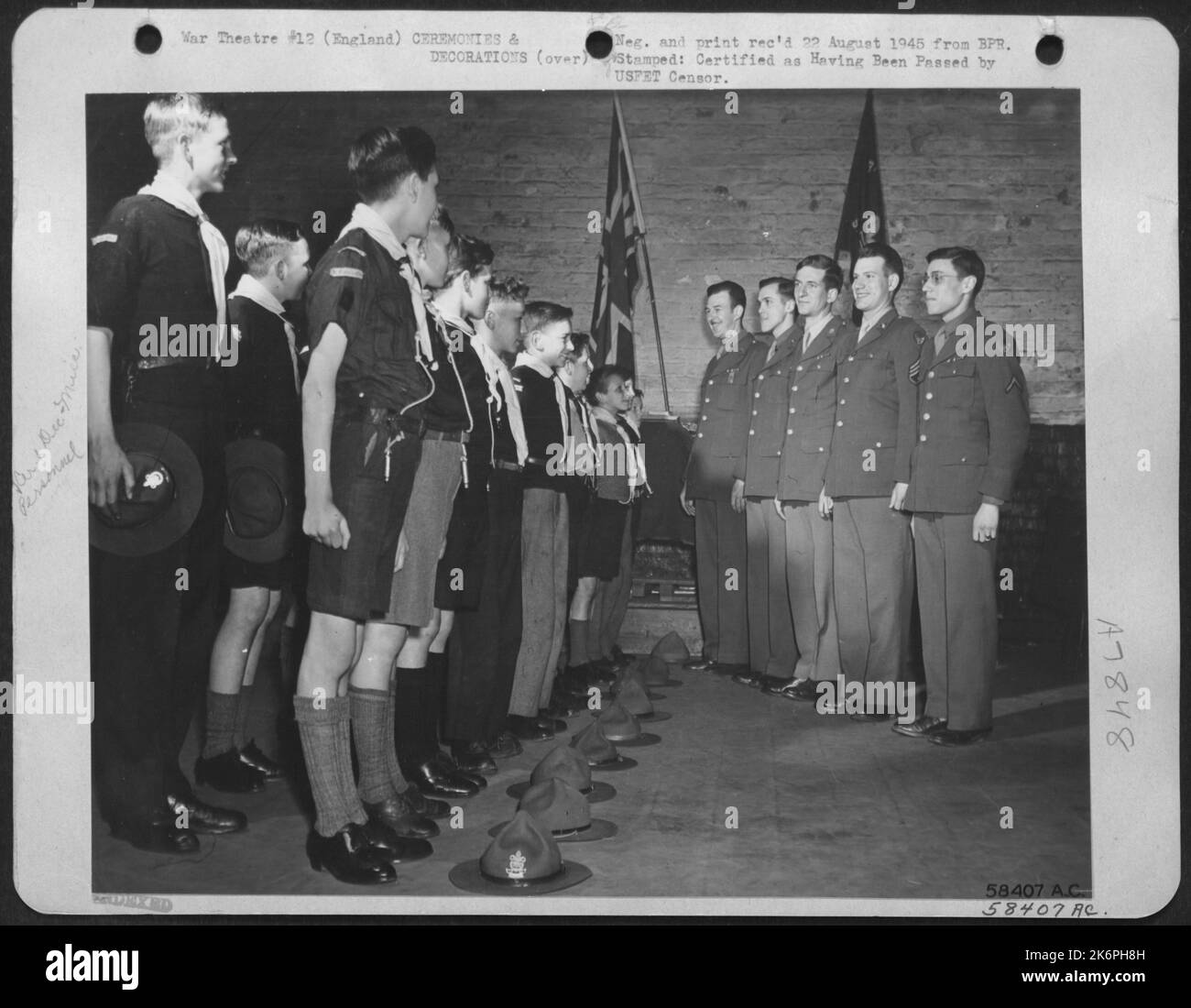 Pictured At A Farewell Ceremony Given By Troop Members Of The Boy ...