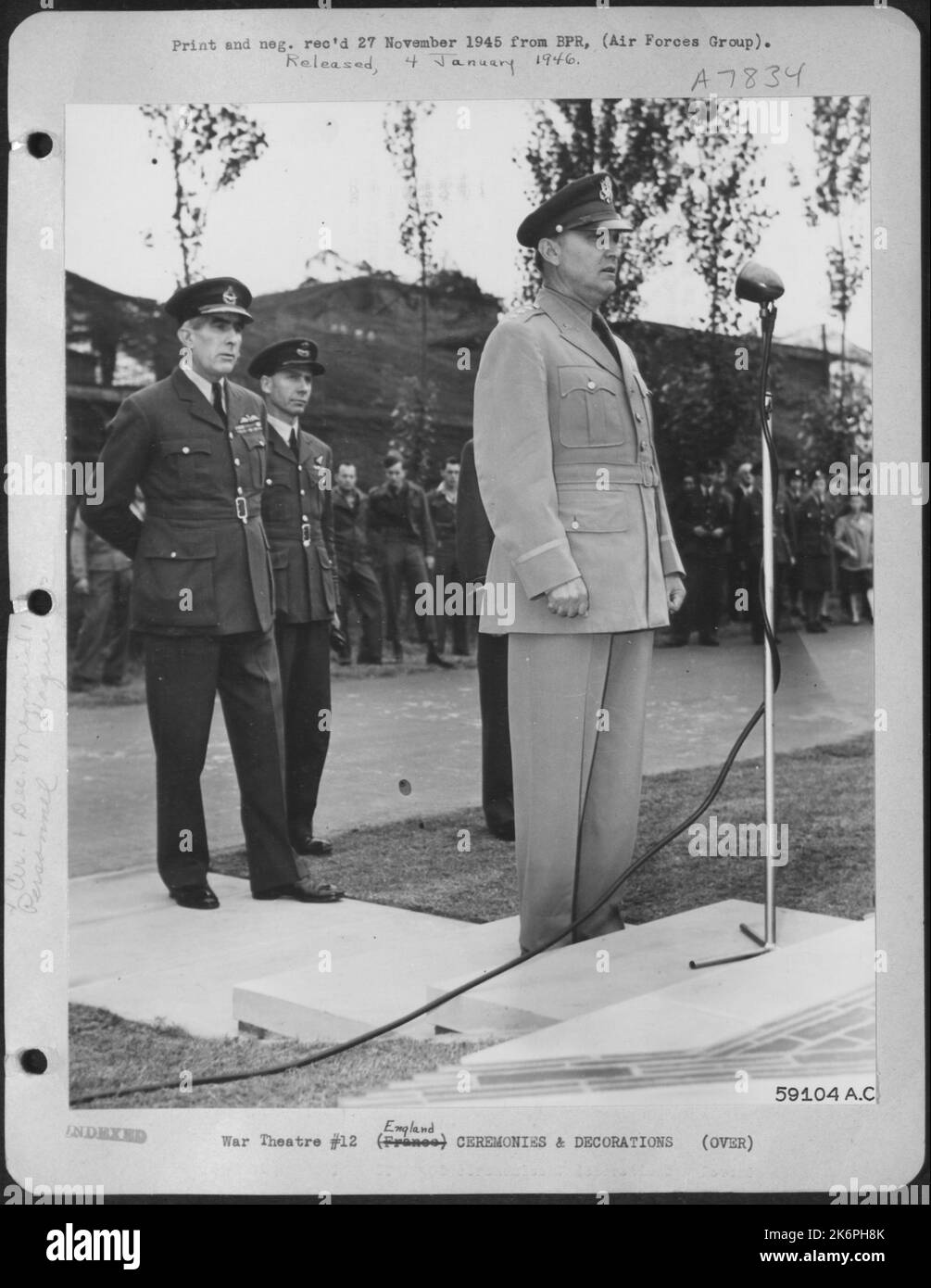 A Memorial Plaque In Honor Of The U.S. 8Th Af Was Presented By The Raf ...