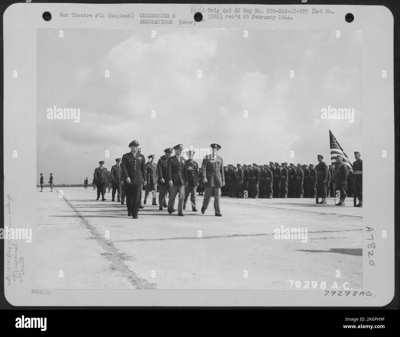 Officers Of The Usaf And Usae Inspect Troops That Were Instrumental In ...