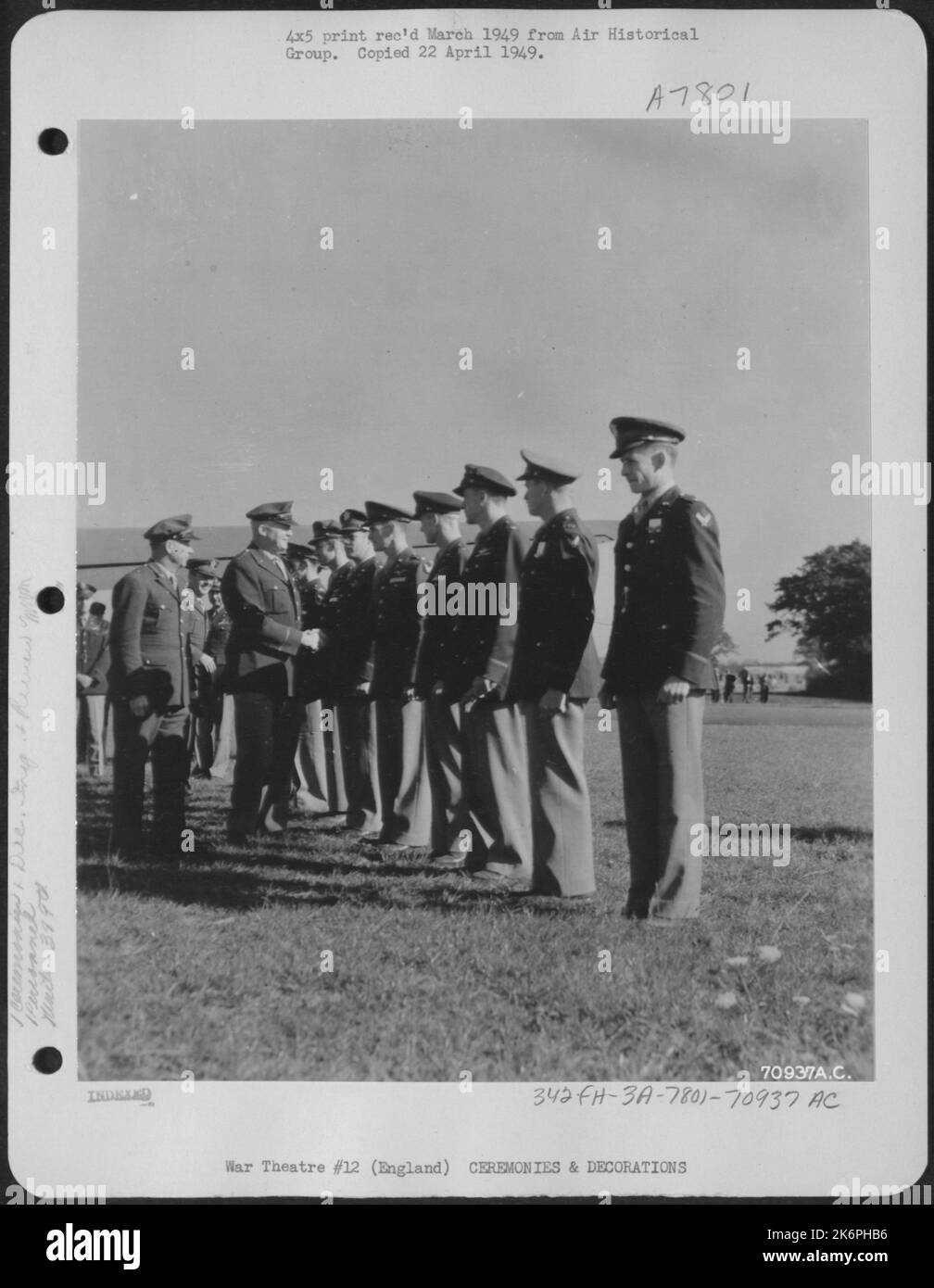 Gen. Henry H. Arnold Reviews Members Of The 389Th Bomb Group During His ...