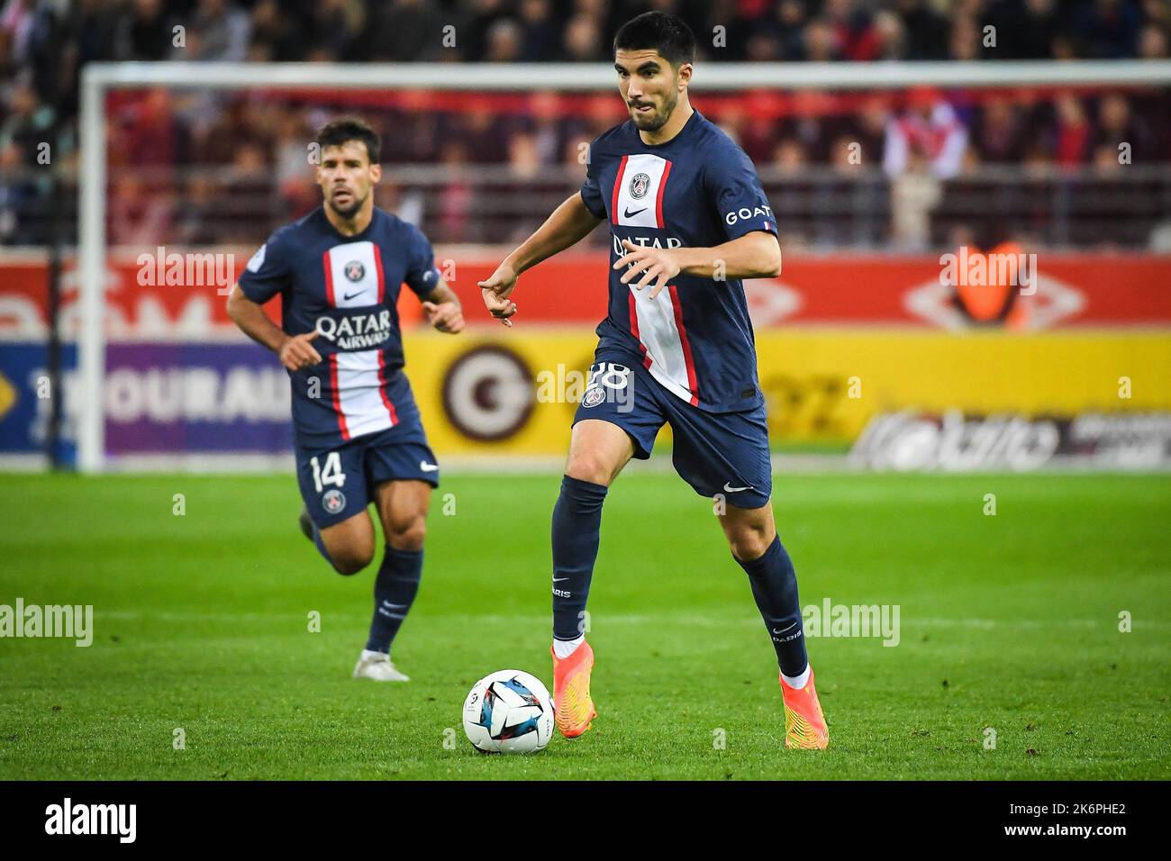 Juan BERNAT of PSG and Carlos SOLER of PSG during the French ...