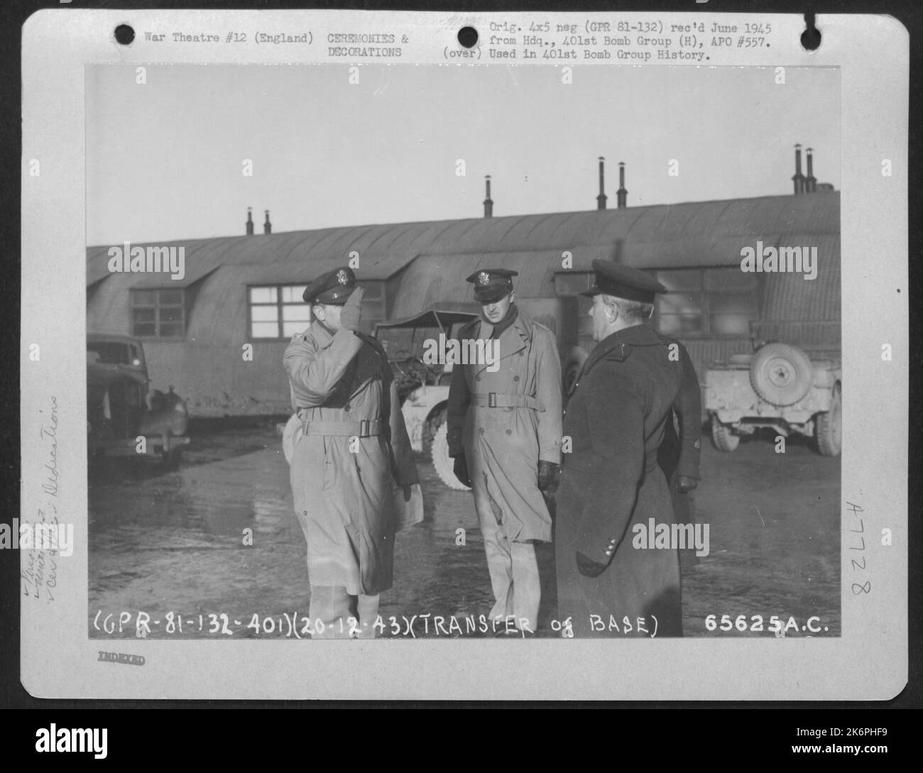 The 401St Bomb Group Takes Over A Former Raf Base At Deenethorpe ...