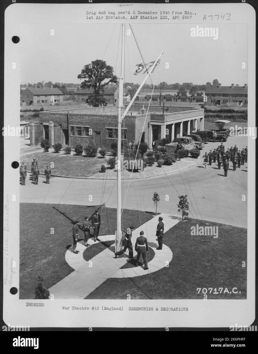 The Union Jack Waves Again Over The Raf Base At Bassingbouren, England ...