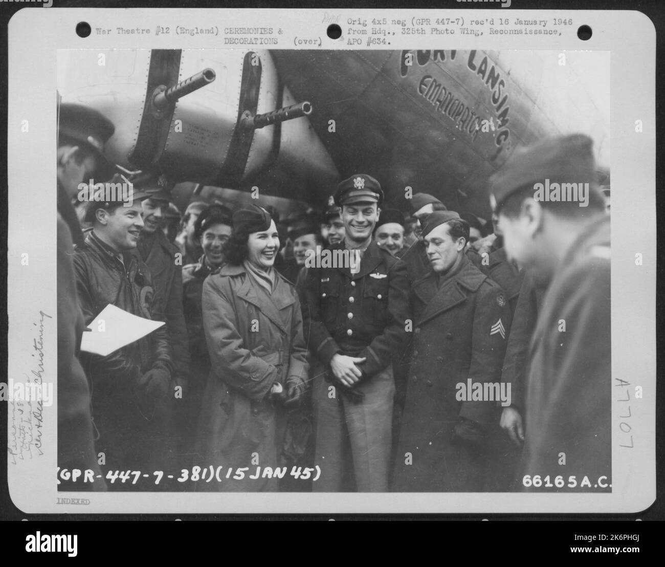 Actress, Mary Brian And Colonel Harry Leber, Commanding Officer Of The ...