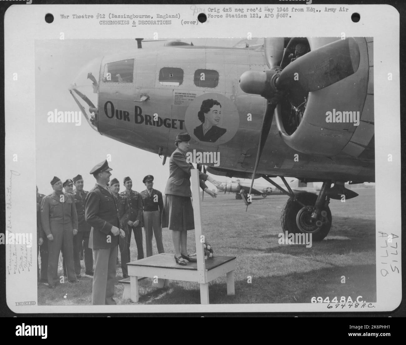 Brig. General William M. Gross Attends The Christening Of The Boeing B ...