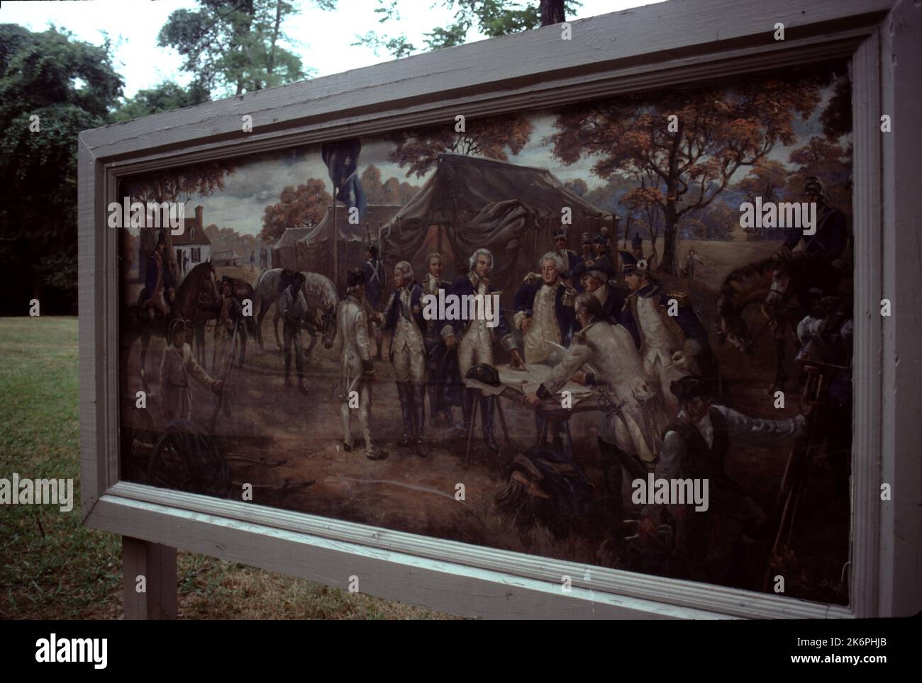 Yorktown VA USA 9/1993. American Revolutionary War Yorktown Battlefield ...