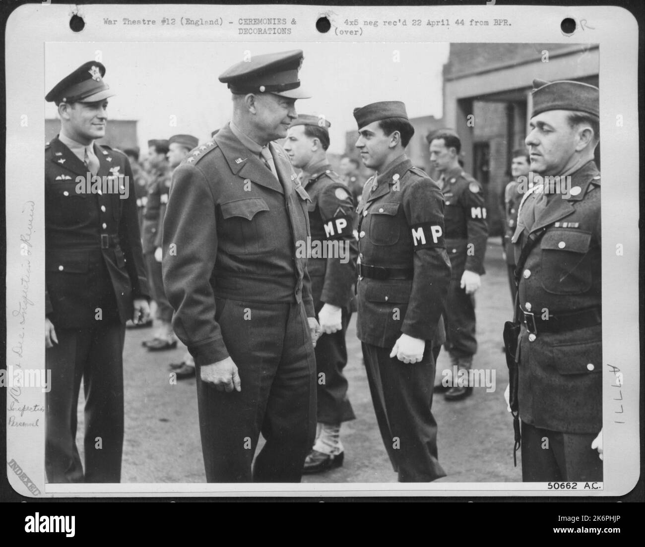 Gen. Dwight D. Eisenhower, Supreme Allied Commander of the Invasion ...