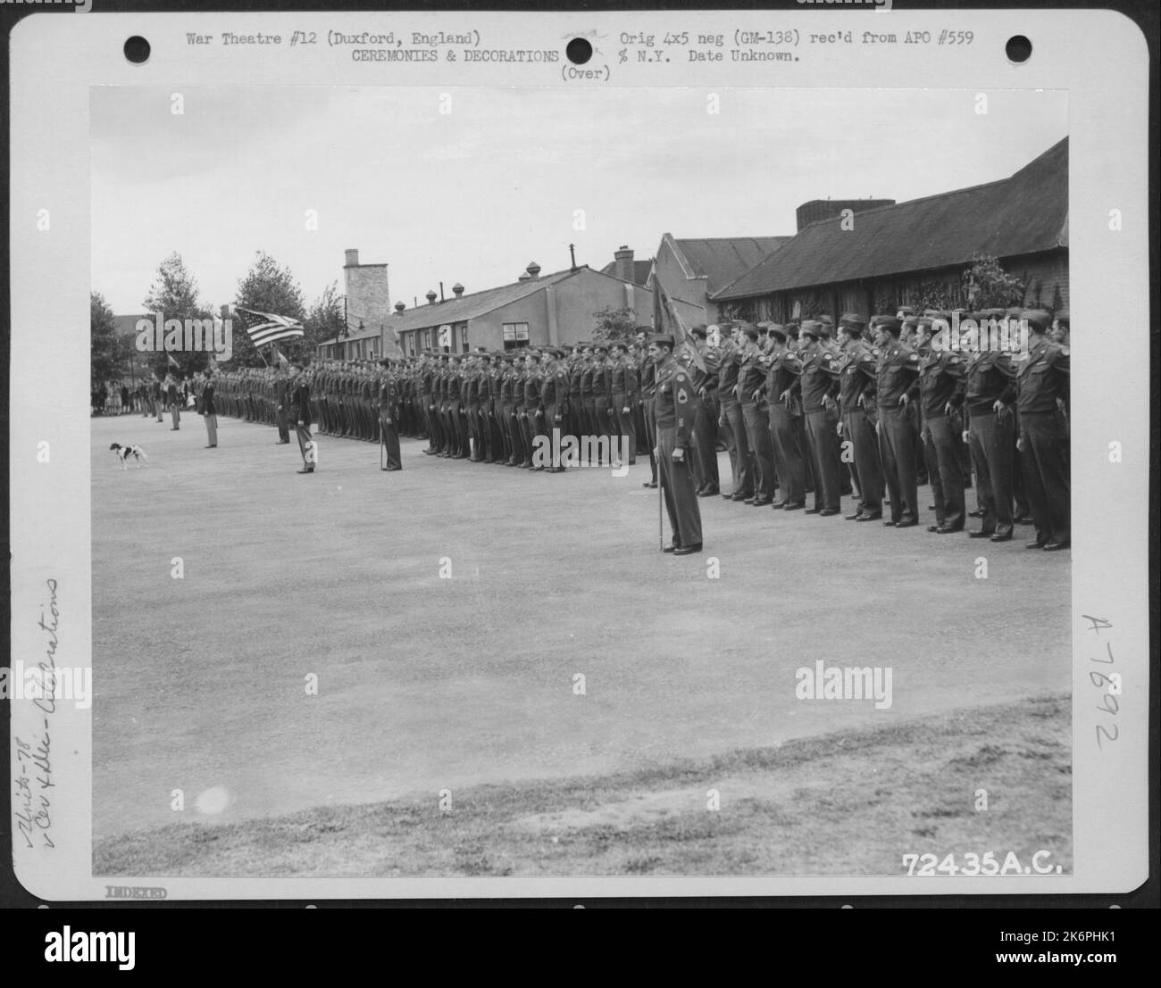 Members Of The 78Th Fighter Group Stand In Review During Air Force Day ...