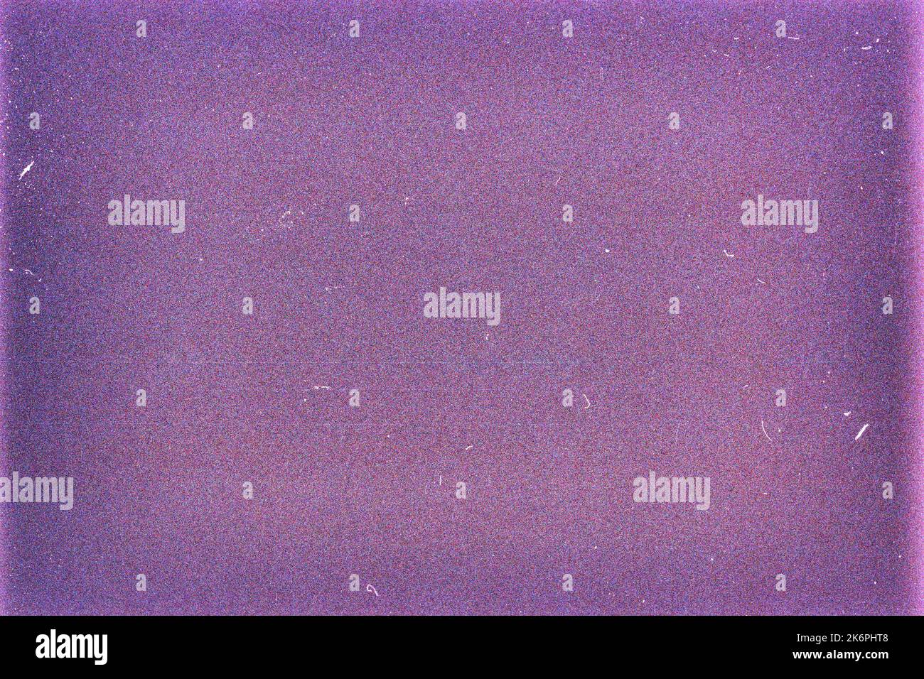 Purple filmstrip texture background with heavy grain and dust Stock ...