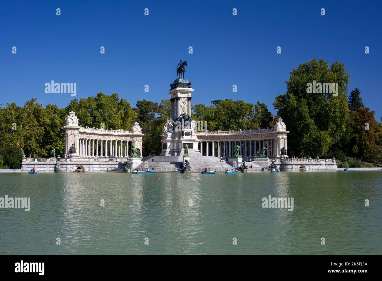 Editorial Madrid, Spain - September 20, 2022: The boating lake at ...