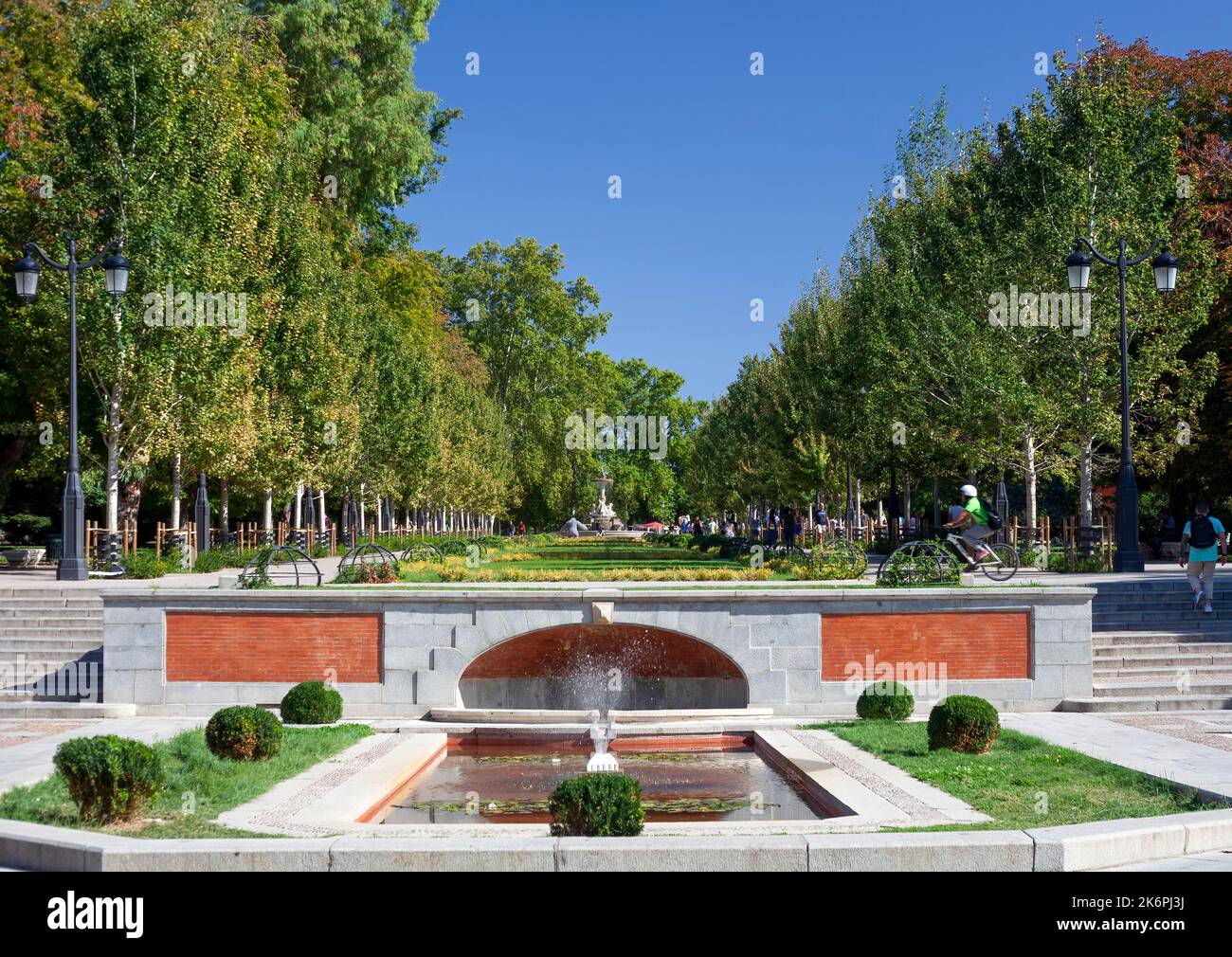 Editorial Madrid, Spain - September 20, 2022: A walkway through an ...