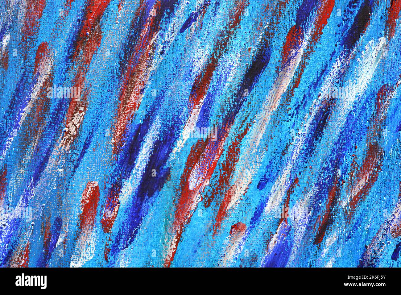 Creative background of colorful brush strokes on canvas close up ...