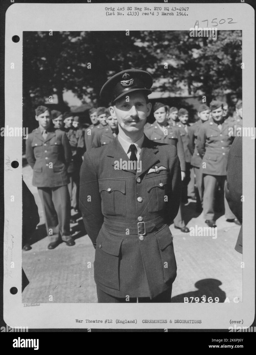 W/Cmdr. Graeme E. Harrison, Raf, Was Presented The Silver Star By Major ...